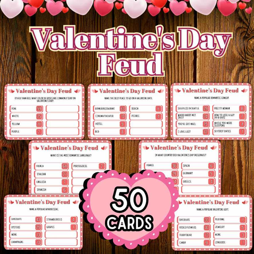 VALENTINES DAY FEUD GAME PRINTABLE – The Game Room