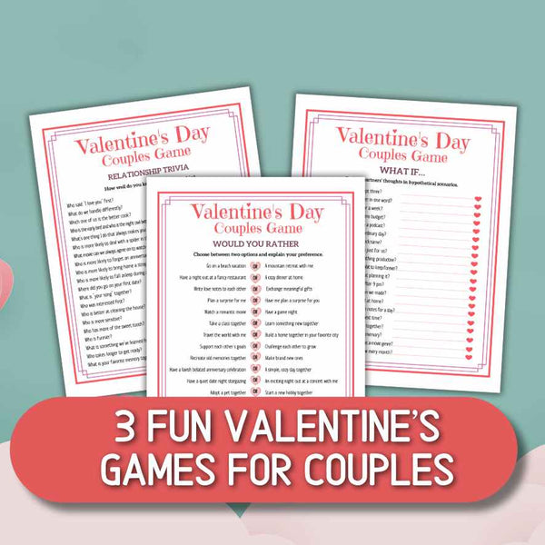COUPLES GAME BUNDLES PRINTABLE – The Game Room