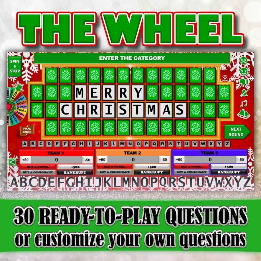 CHRISTMAS WHEEL OF FORTUNE – The Game Room