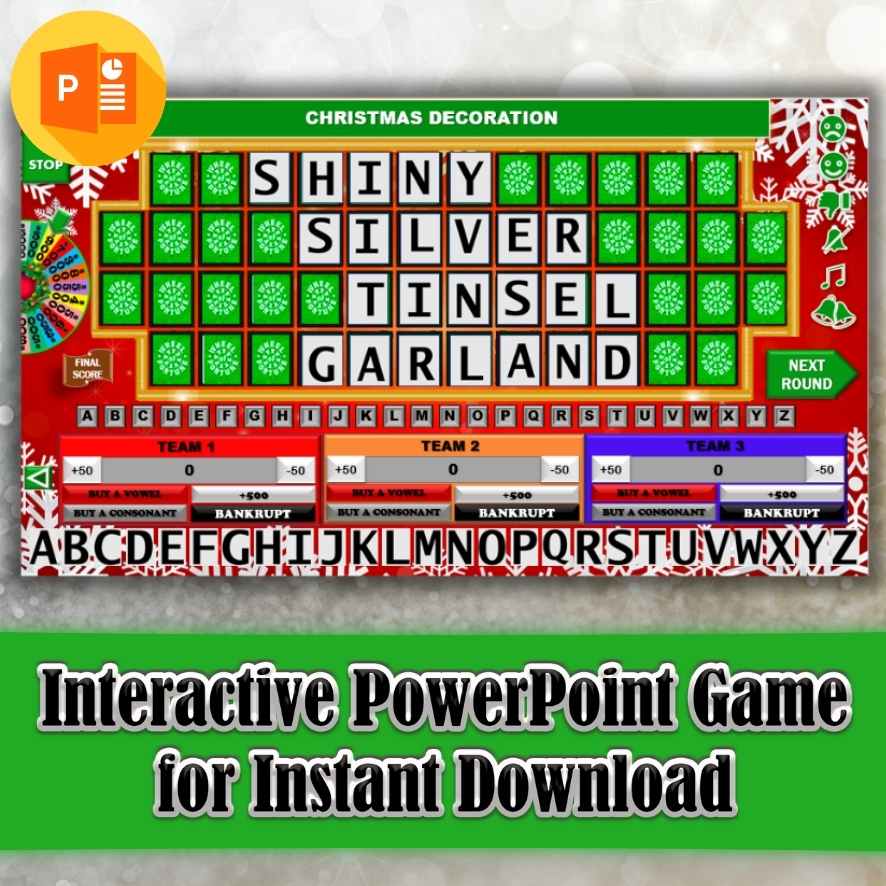 CHRISTMAS WHEEL OF FORTUNE – The Game Room
