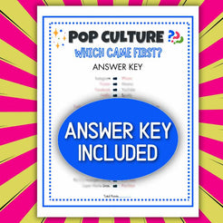 WHICH CAME FIRST TRIVIA GAME – The Game Room