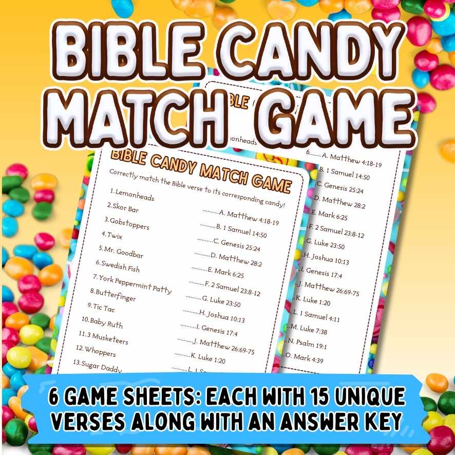 BIBLE CANDY MATCH PRINTABLE GAMES – The Game Room