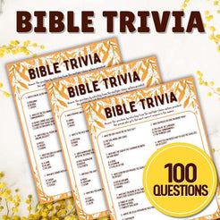 Bible Trivia Game - Fun & Educational for All Ages | Instant Download ...