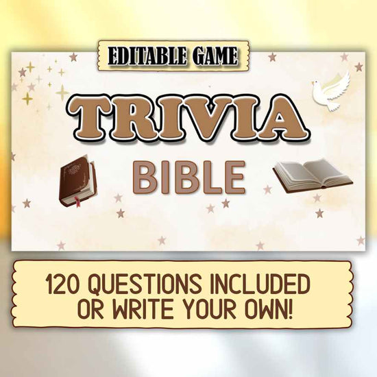 BIBLE TRIVIA QUIZ - GAMES FOR CHURCH AND HOME – The Game Room