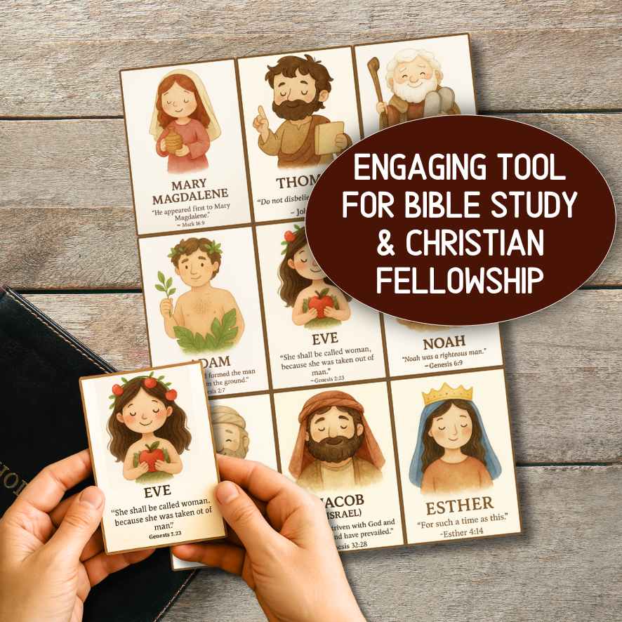 BIBLE CHARACTER CARDS MEMORY GAME – The Game Room