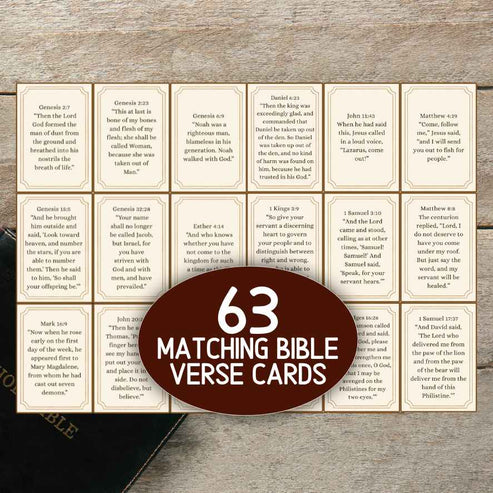BIBLE CHARACTER CARDS MEMORY GAME – The Game Room