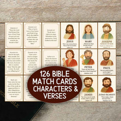 BIBLE CHARACTER CARDS MEMORY GAME – The Game Room