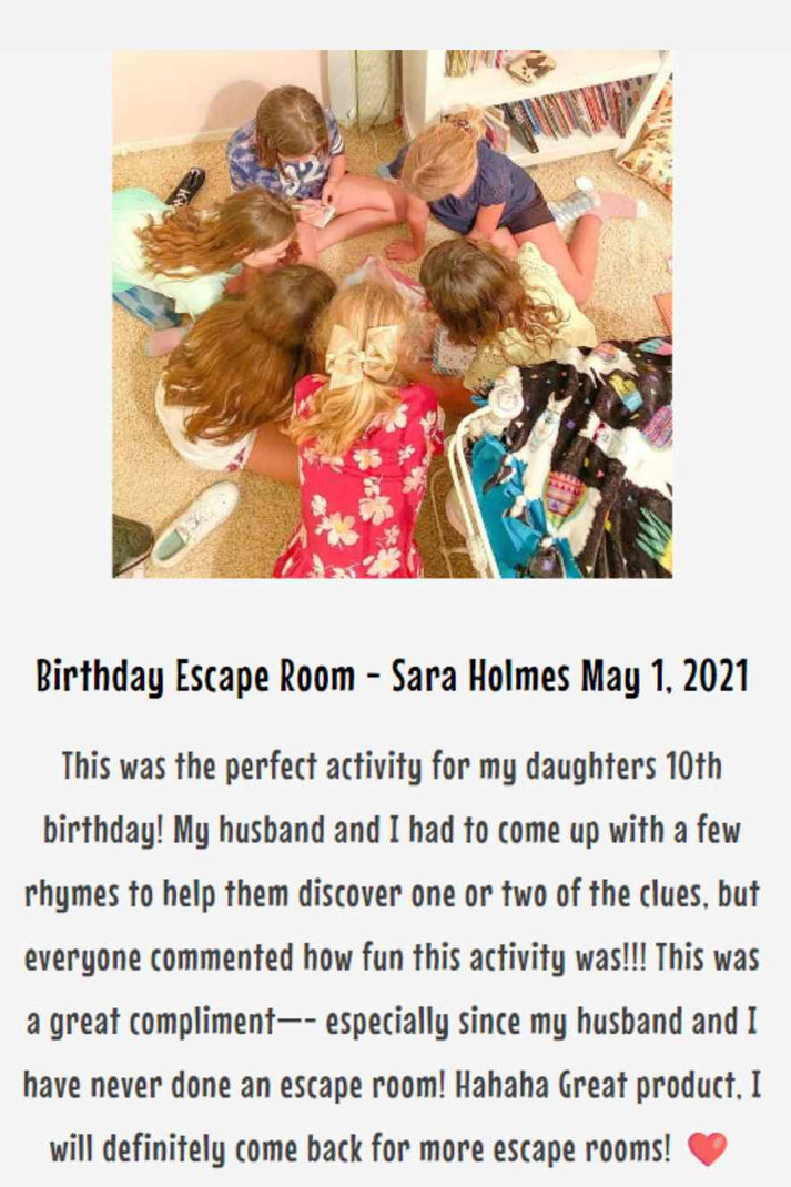 Host an Escape Room Birthday Party at Home – Easy & Fun Kit for Kids ...