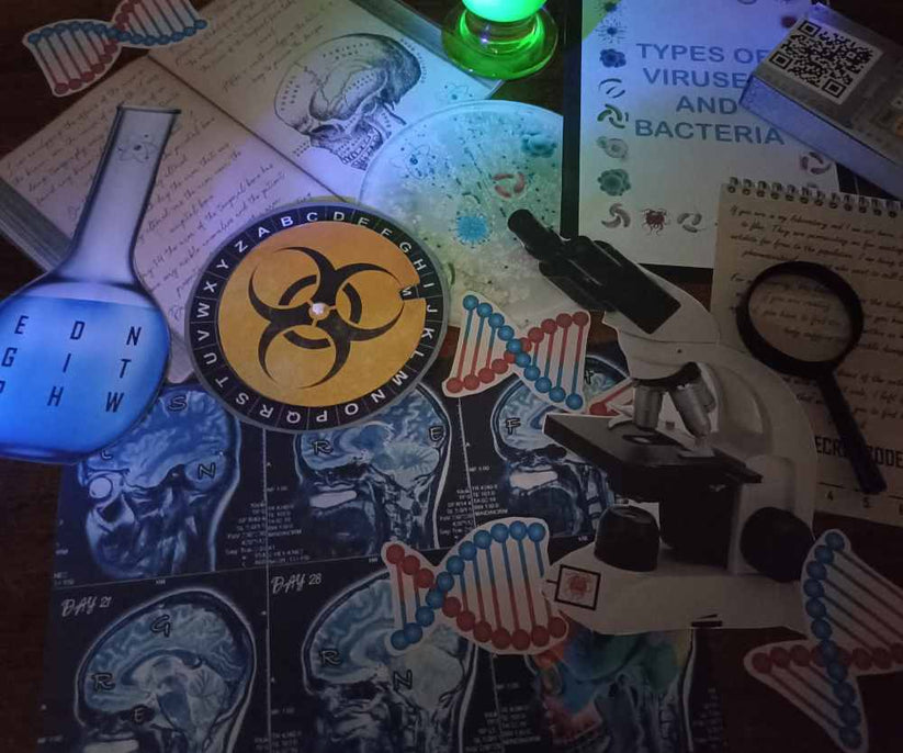 🖨️🎲🔐 Escape Room Kit - Escape Game at Home 🦠🔎🏠 – The Game Room