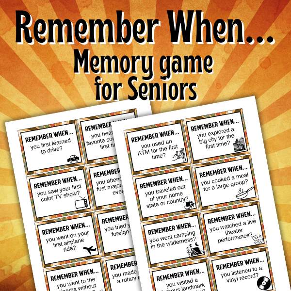 Remember When games for memory for seniors – The Game Room
