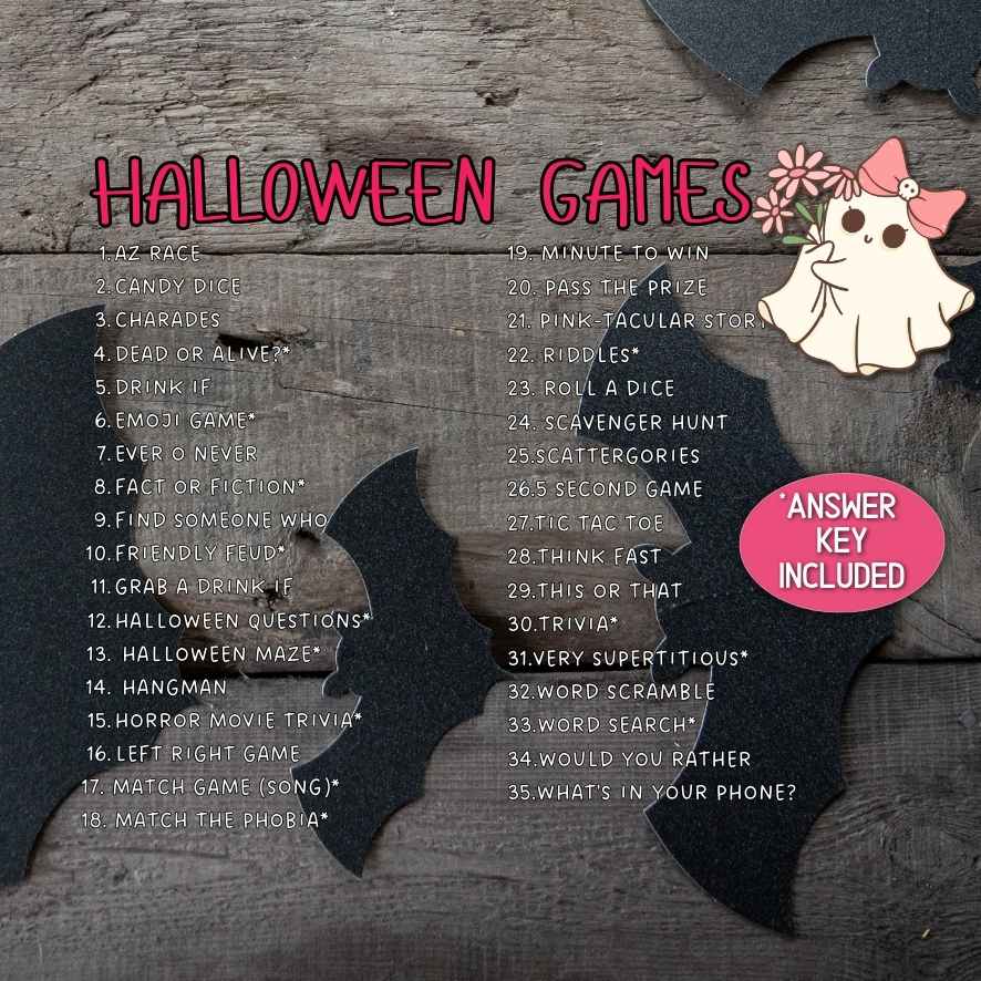 Halloween Pink Party Games – The Game Room