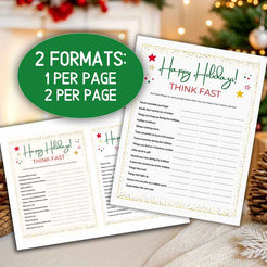 THINK FAST HOLIDAY GAME – The Game Room