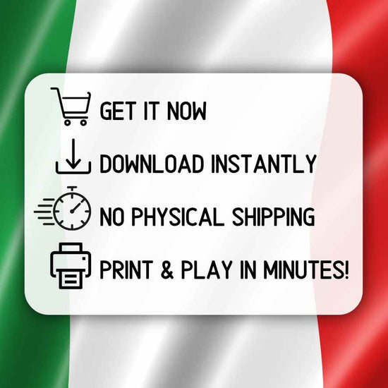 ITALY BINGO GAME PRINTABLE – The Game Room