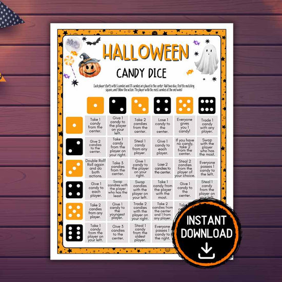 HALLOWEEN CANDY DICE GAME – The Game Room