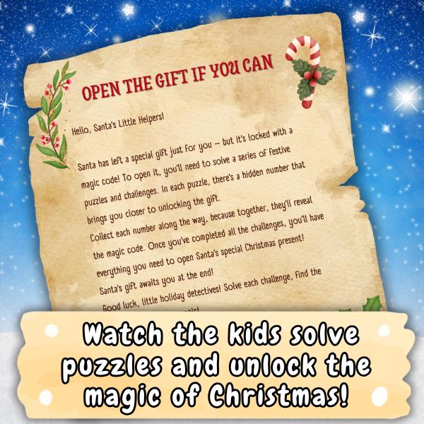 Christmas Escape Room for Kids Printable Xmas Puzzles – The Game Room