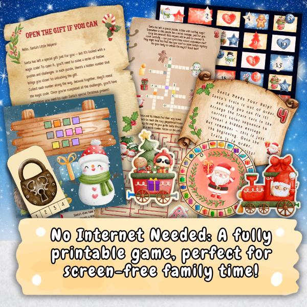 Christmas Escape Room for Kids Printable Xmas Puzzles – The Game Room