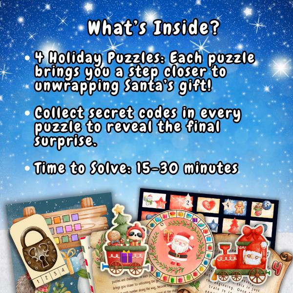 Christmas Escape Room for Kids Printable Xmas Puzzles – The Game Room