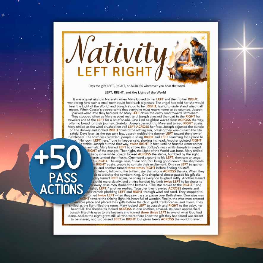 NATIVITY LEFT RIGHT GAME – The Game Room
