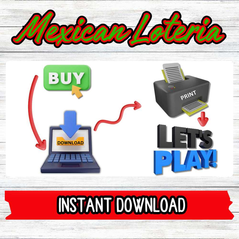 Mexican Loteria Printable Game Cards – Instant Fun for Any Occasion ...