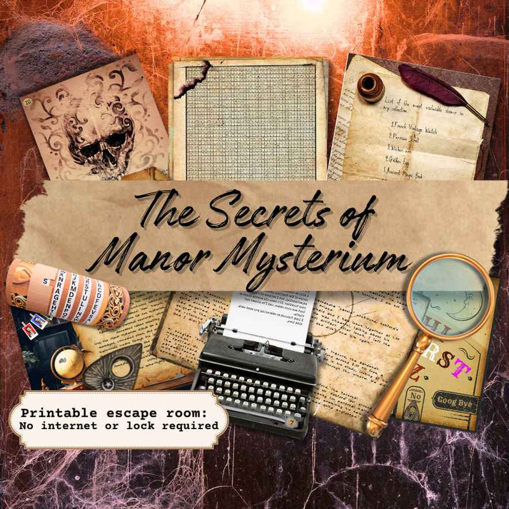 MURDER MYSTERY GAME KIT - ESCAPE ROOM AT HOME – The Game Room