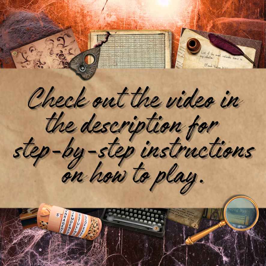 MURDER MYSTERY GAME KIT - ESCAPE ROOM AT HOME – The Game Room