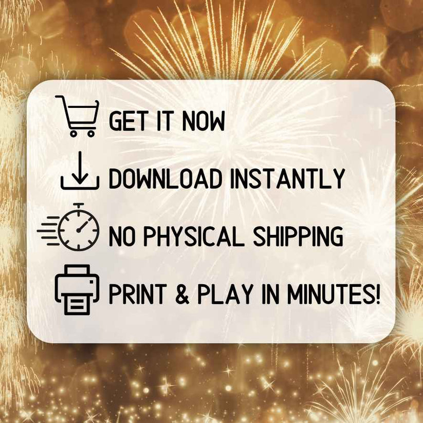 NEW YEARS EVE EMOJI PARTY GAME – The Game Room
