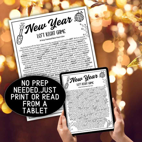 NEW YEARS LEFT RIGHT GAME – The Game Room