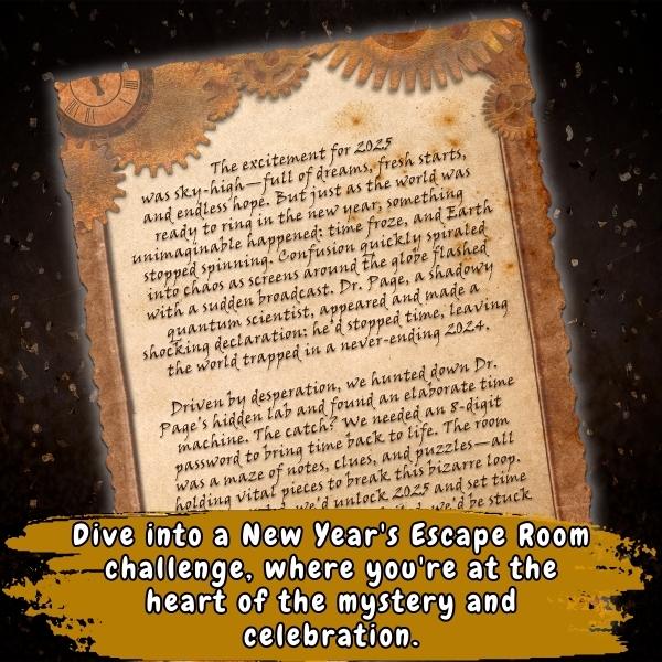 A Thrilling New Year’s Escape Room Game for Adults and Teens – The Game ...