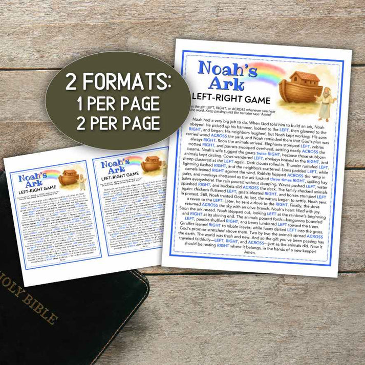 NOAH´S ARK LEFT RIGHT GAME STORY – The Game Room