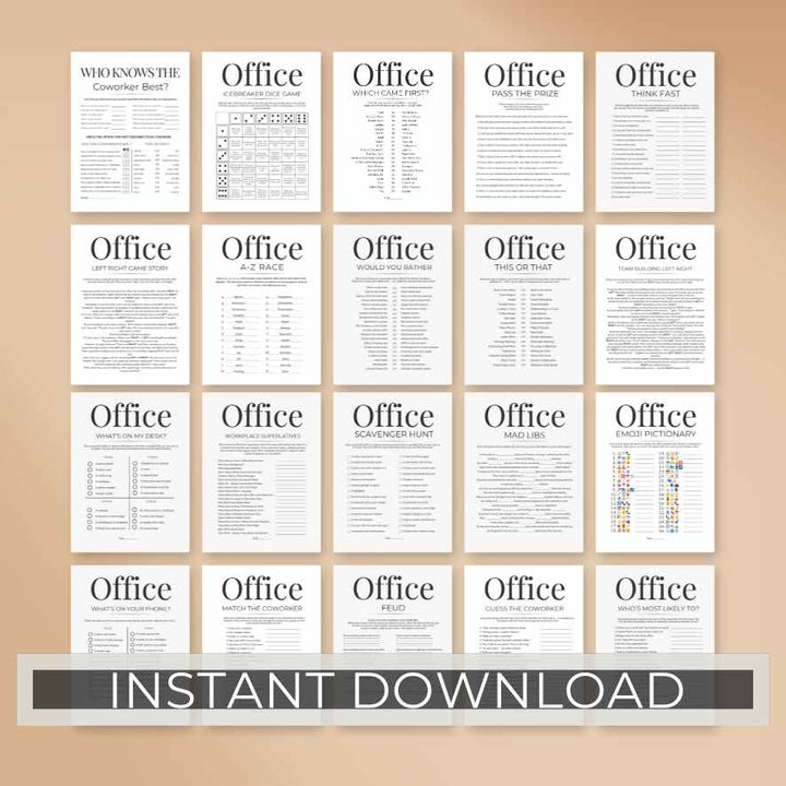 OFFICE & WORK GAMES – The Game Room