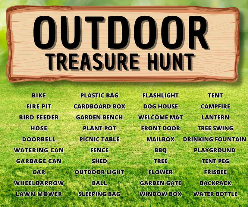OUTDOOR TREASURE HUNT FOR KIDS – The Game Room