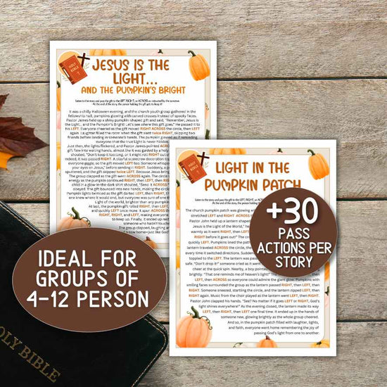 PUMPKIN BIBLE LEFT RIGHT GAME – The Game Room