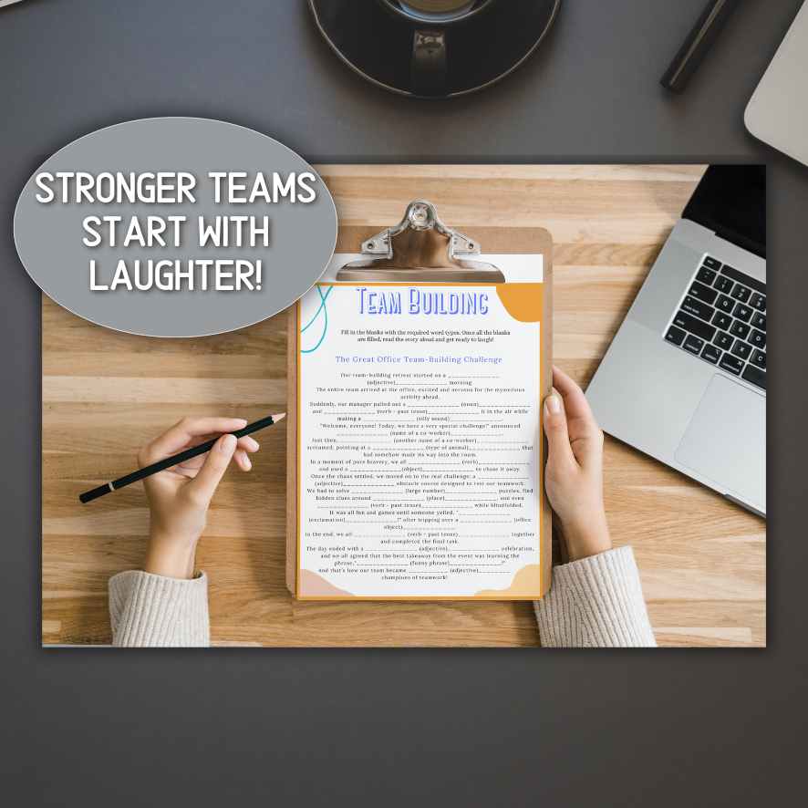 Office Mad Libs – Funny Icebreaker & Team Building Game – The Game Room