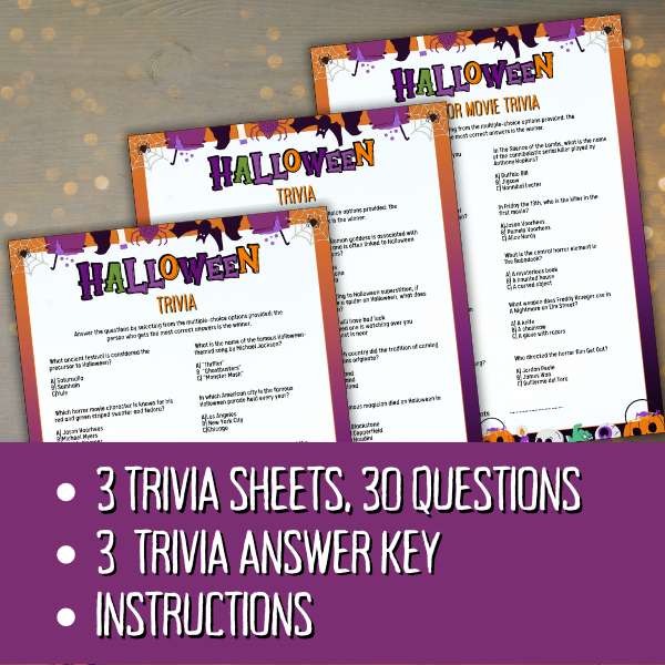 Halloween Trivia Game Printable – The Game Room