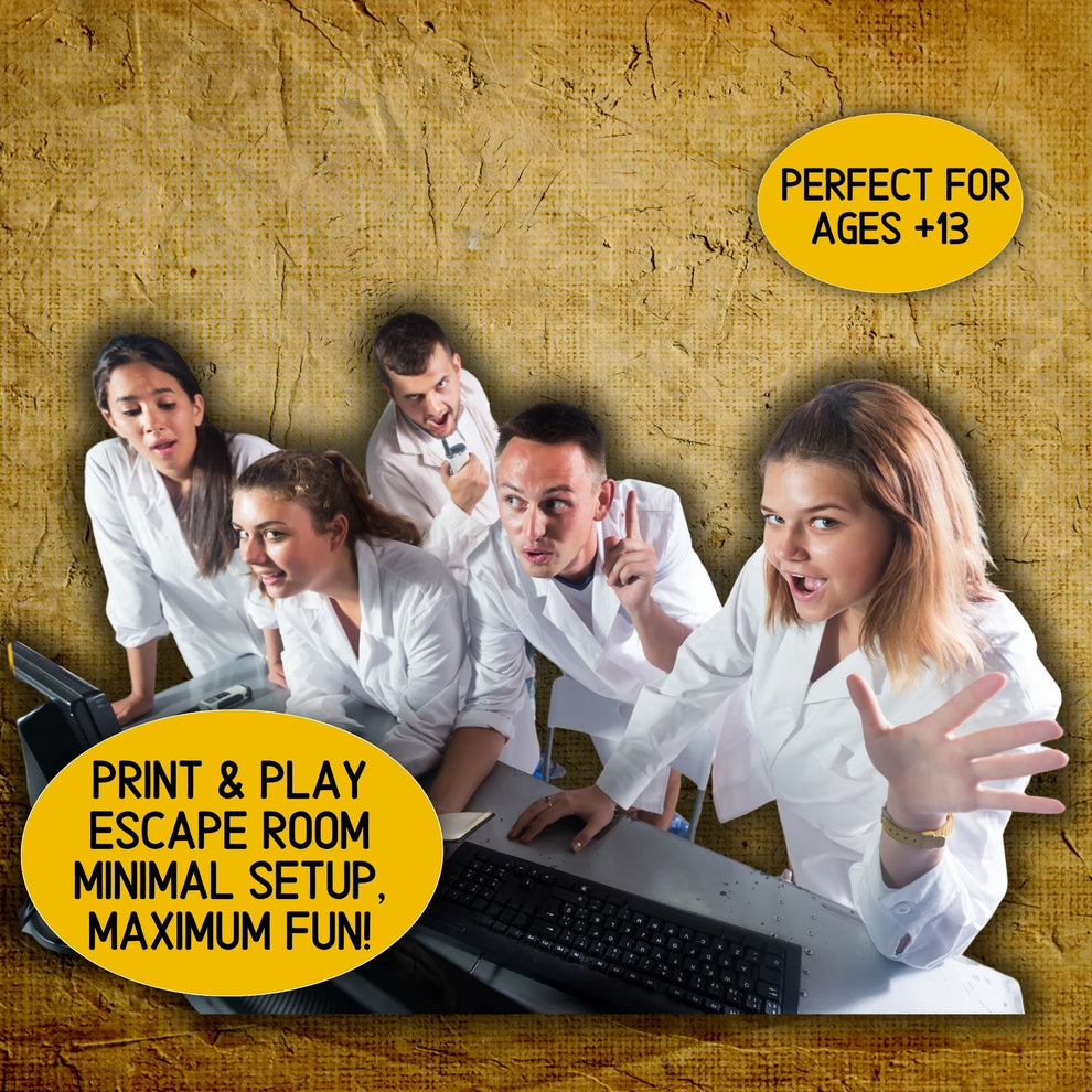 🖨️🎲🔐 Escape Room Kit - Escape Game at Home 🦠🔎🏠 – The Game Room