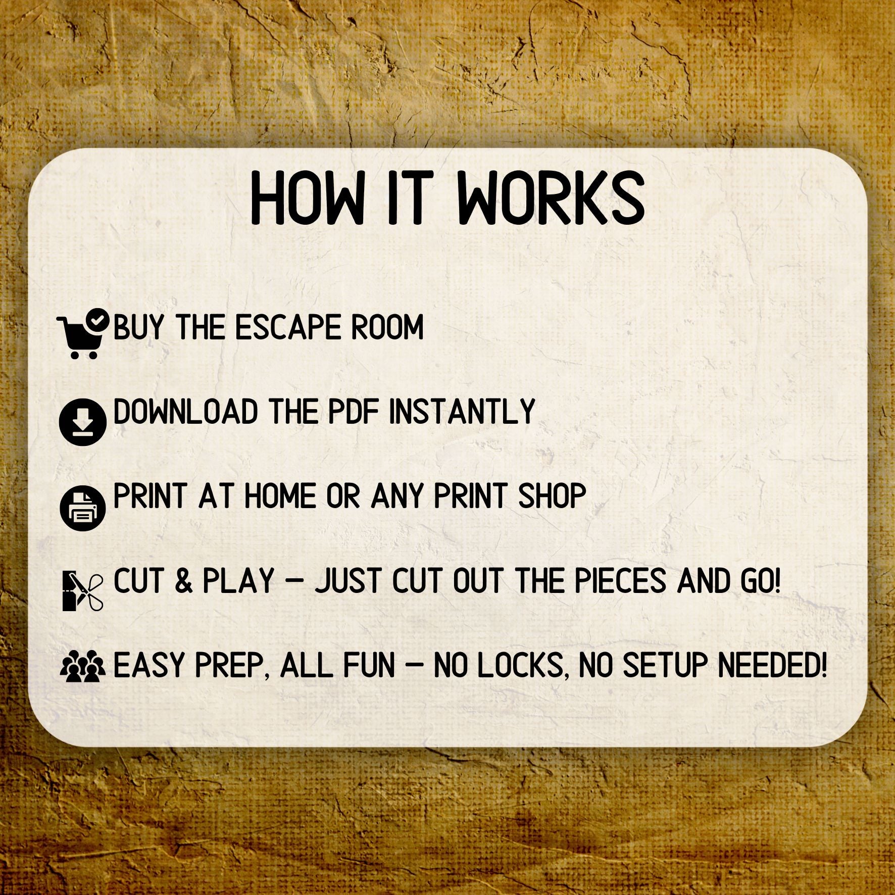 🖨️🎲🔐 Escape Room Kit - Escape Game at Home 🦠🔎🏠 – The Game Room
