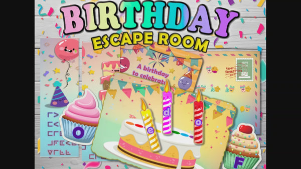 KIDS ESCAPE ROOM BIRTHDAY PARTY - PRINT AND PLAY – The Game Room