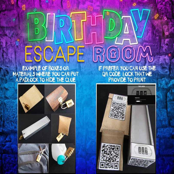 Host an Escape Room Birthday Party at Home – Easy & Fun Kit for Kids ...