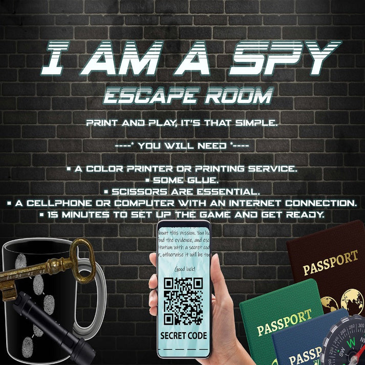 SPY ESCAPE ROOM GAME - PRINT AND PLAY – The Game Room
