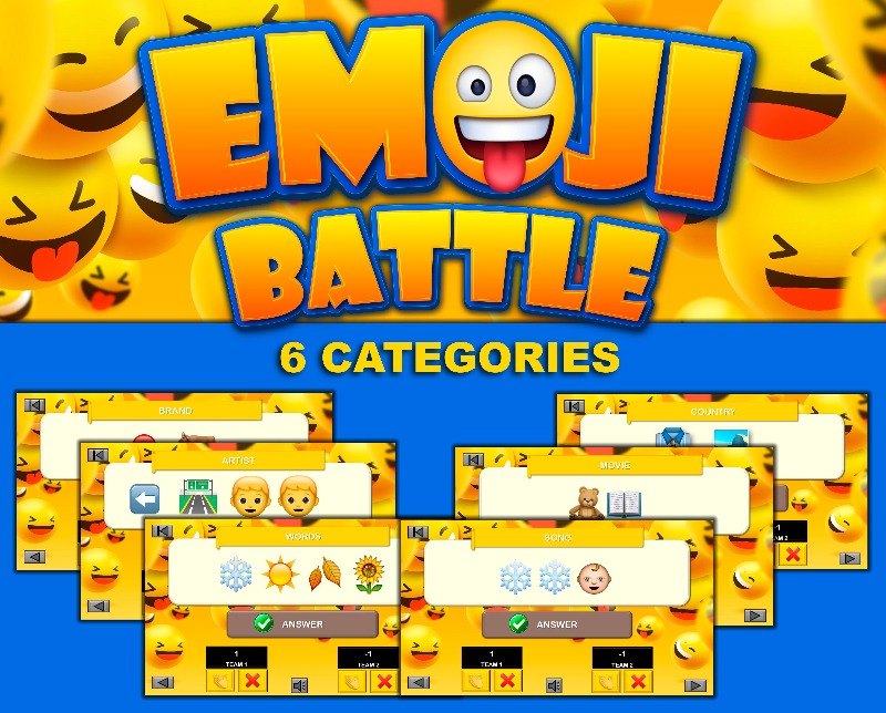 EMOJI GUESSING GAME 40 ROUNDS - EMOJI GUESS GAME – The Game Room