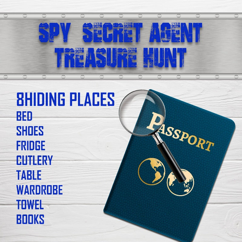 SPY - SECRET AGENT - TREASURE HUNT FOR KIDS – The Game Room