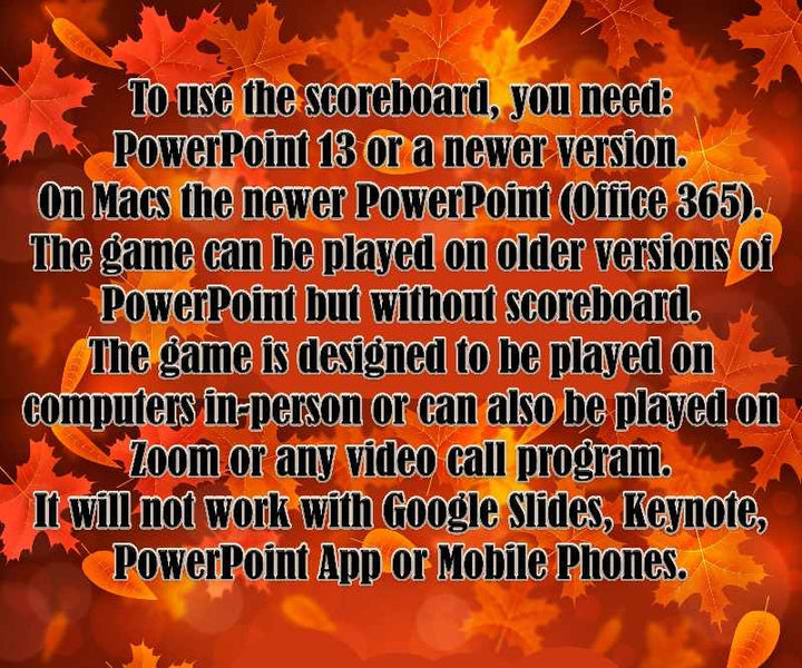 THANKSGIVING GAMES TO PLAY WITH FRIENDS – The Game Room