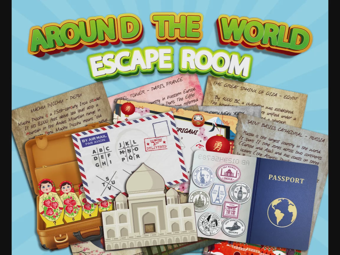 KIDS ESCAPE ROOM TRAVEL AROUND THE WORLD – The Game Room
