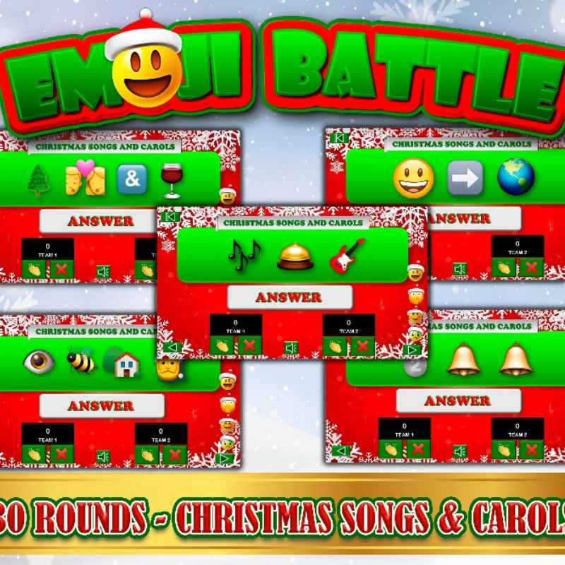 Christmas Songs Emoji Game – Fun & Interactive Holiday PowerPoint Game ...