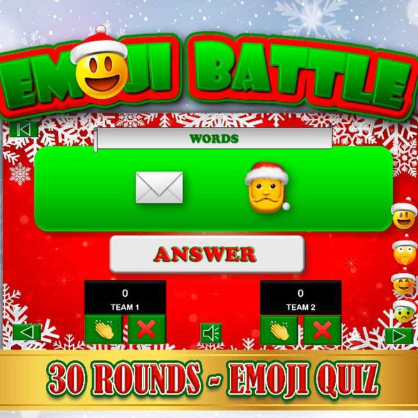 Christmas Emoji Quiz Game – Fun & Interactive PowerPoint Challenge ...