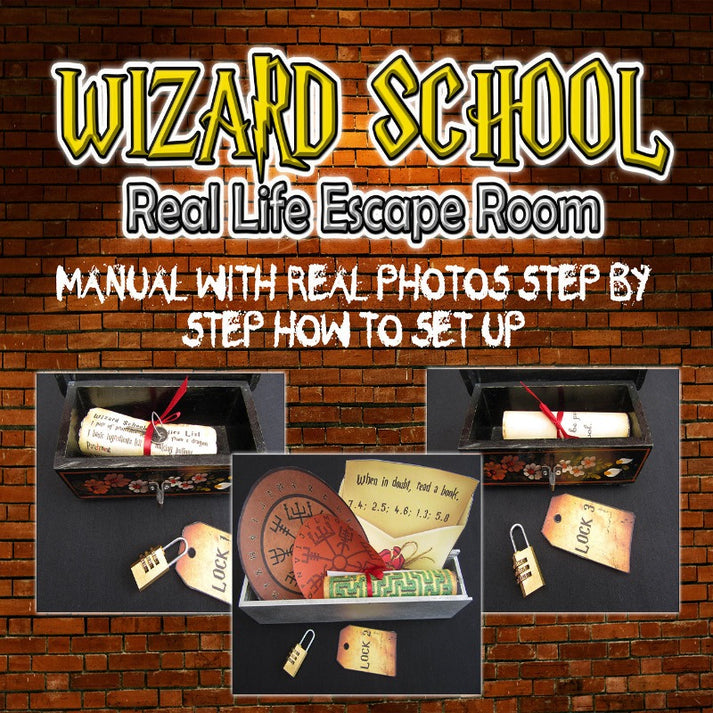 🧙🪄WIZARD ROOM ESCAPE ROOM AT HOME – The Game Room