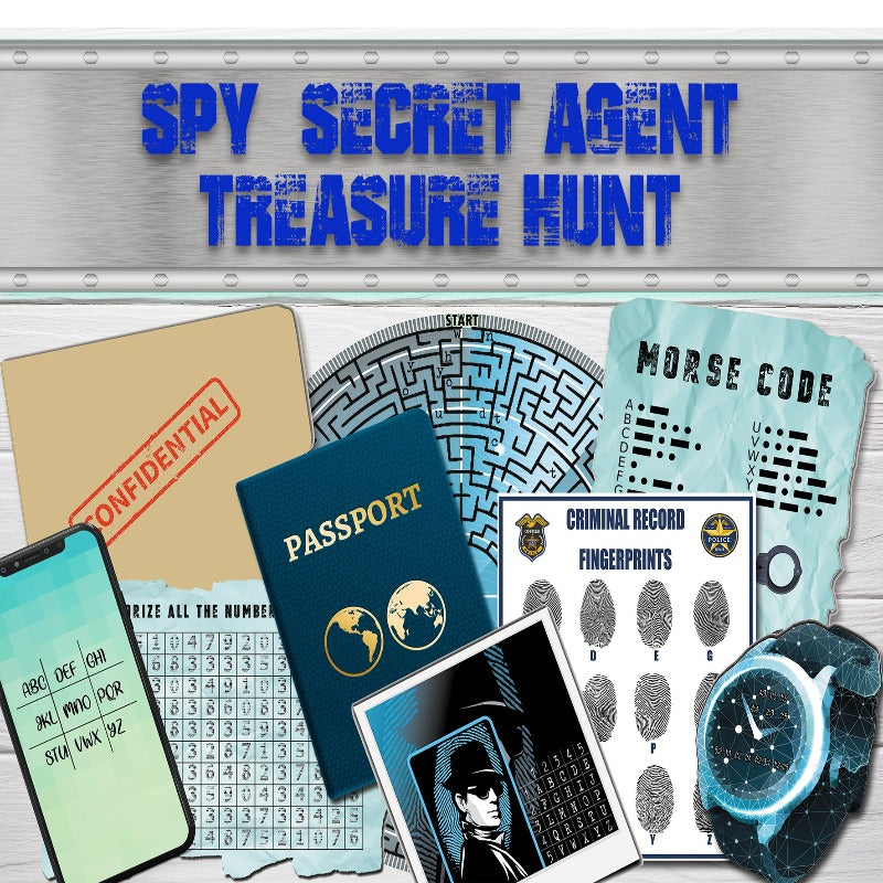 SPY - SECRET AGENT - TREASURE HUNT FOR KIDS – The Game Room